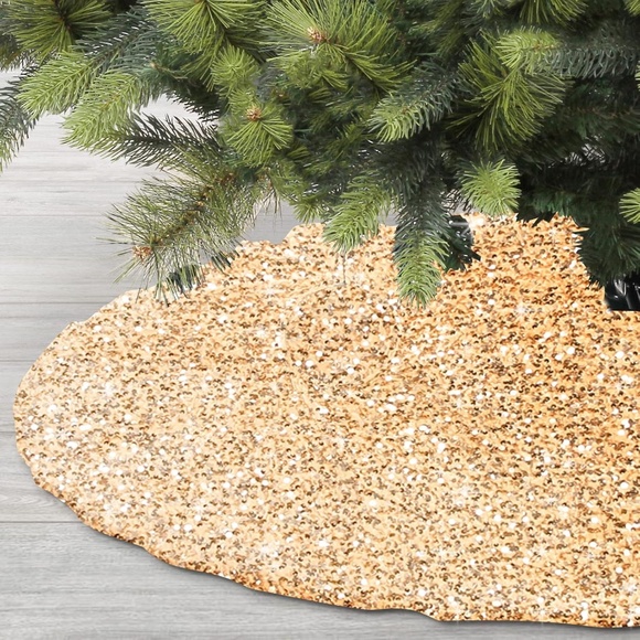Holiday | Christmas Tree Skirt Sequins Tree Skirts For Xmas Tree ...